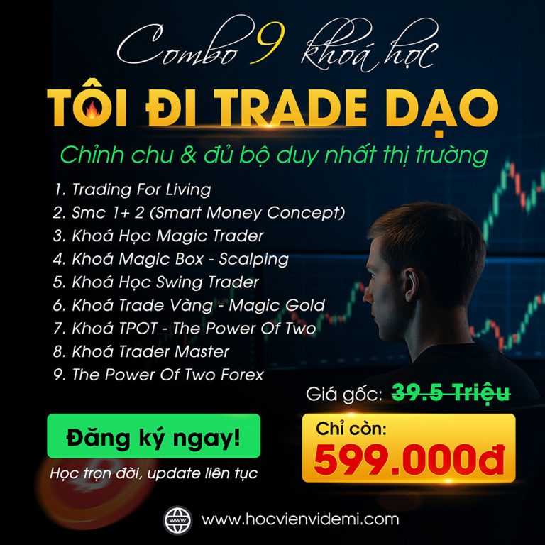 Combo 9 Khóa Học Tôi Đi Trade Dạo Magic Trader Update 2025